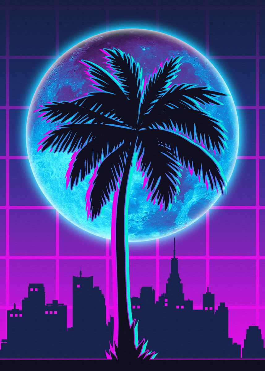 'Coconut Tree' Poster, picture, metal print, paint by artisticdesign ...