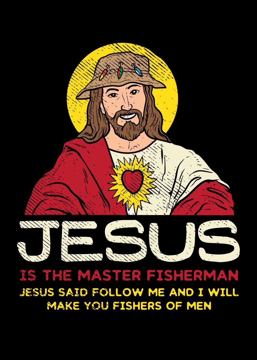 'Jesus Is The Master' Poster, picture, metal print, paint by Uwe ...