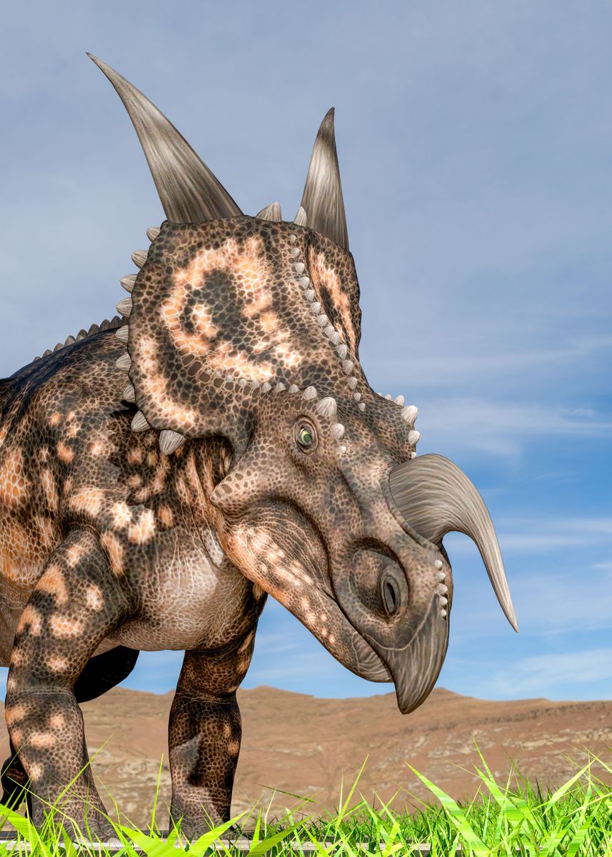 'Einiosaurus' Poster, picture, metal print, paint by Alain Gaymard ...