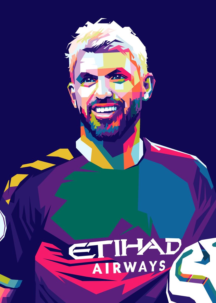 'AGUERO' Poster by Andre Fahrizal | Displate