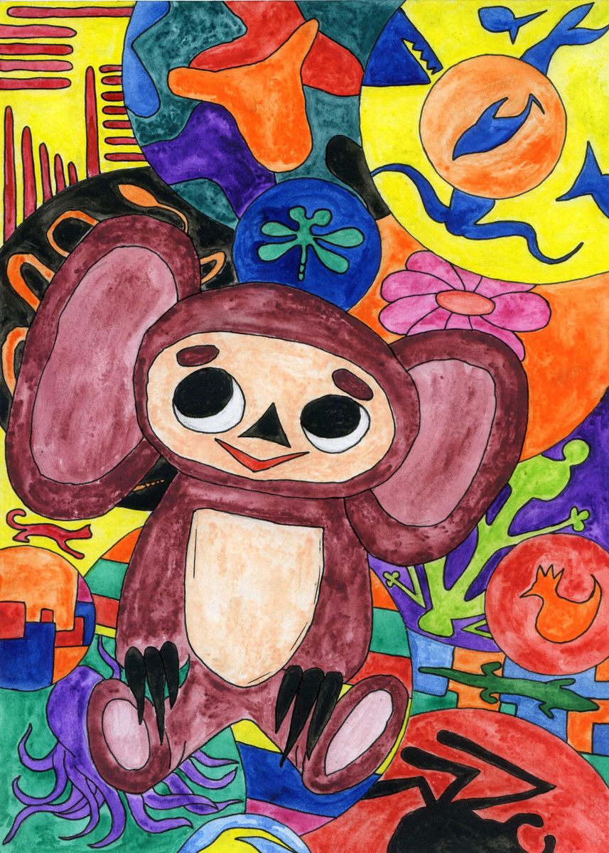 'Cheburashka' Poster, picture, metal print, paint by MOVVIC VICMO ...