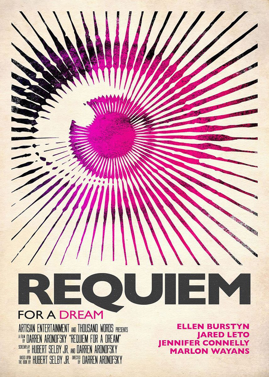 'Requiem For A Dream Retro ' Poster, picture, metal print, paint by ...