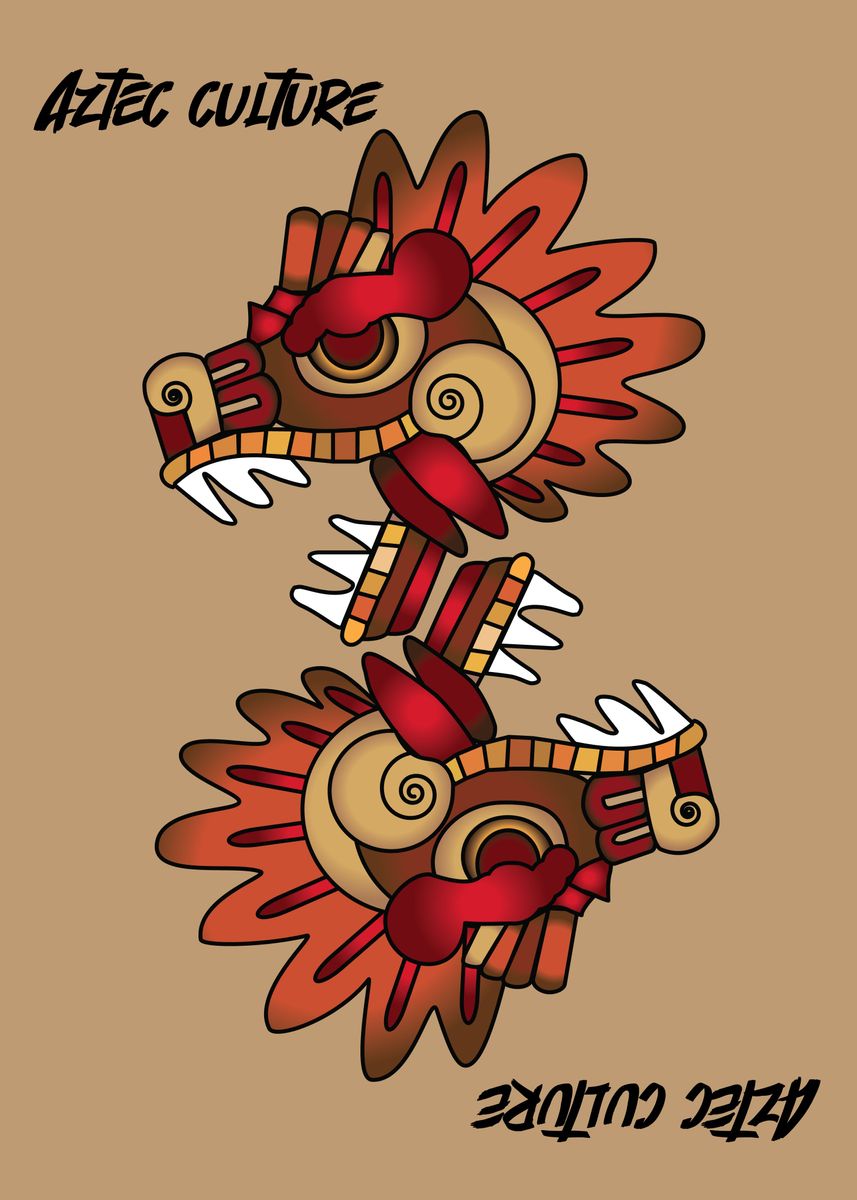 'aztec culture ' Poster, picture, metal print, paint by luigi diamanti ...