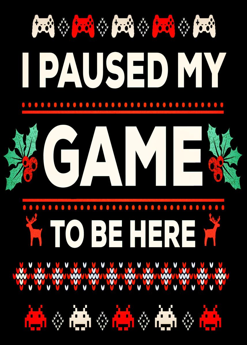 'Gamer Gaming Christmas' Poster by sytacdesign | Displate