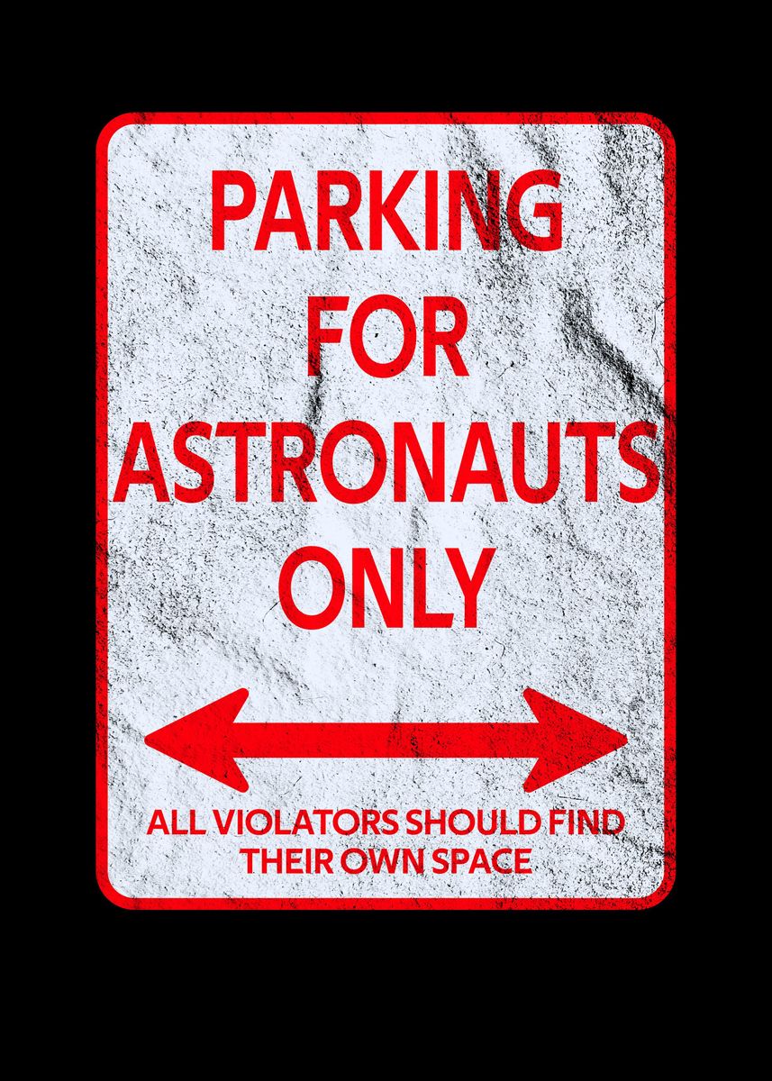'Astronauts Space Parking' Poster, picture, metal print, paint by ...
