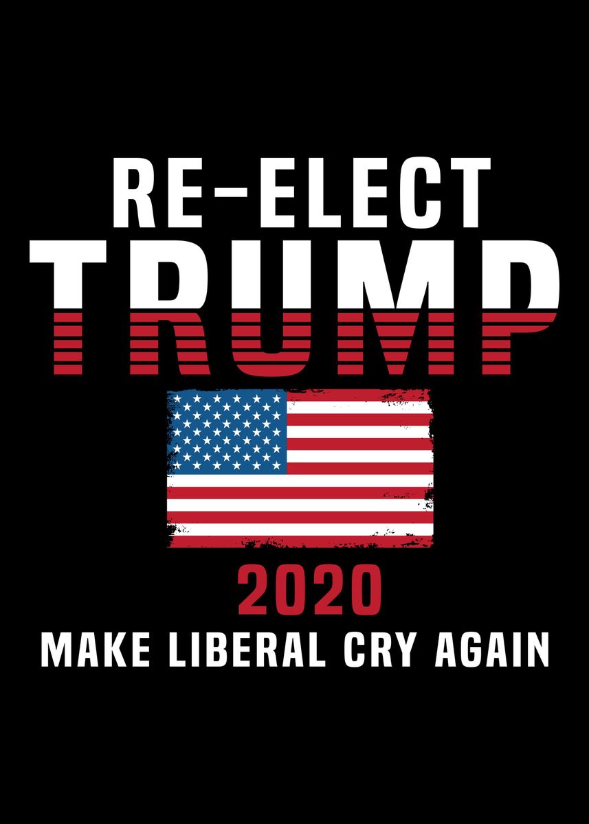 'US Voting Trump' Poster, picture, metal print, paint by Cooldruck ...