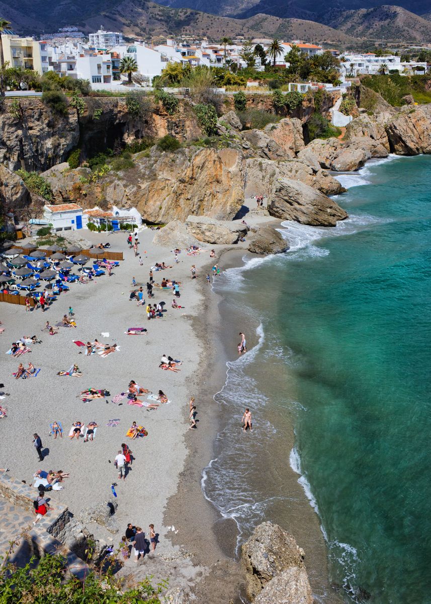 'Costa del Sol in Spain' Poster, picture, metal print, paint by ...