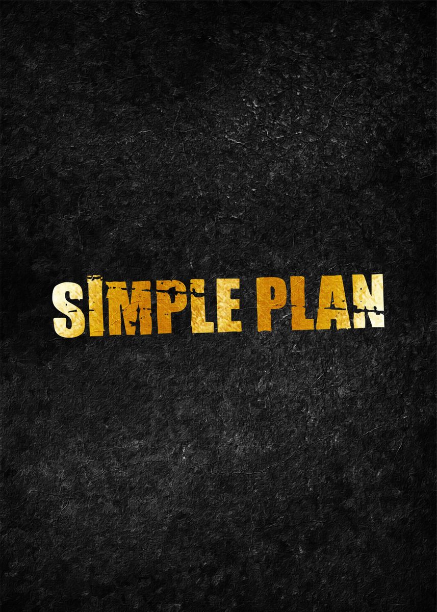 'simple plan' Poster, picture, metal print, paint by Bestselling Music ...