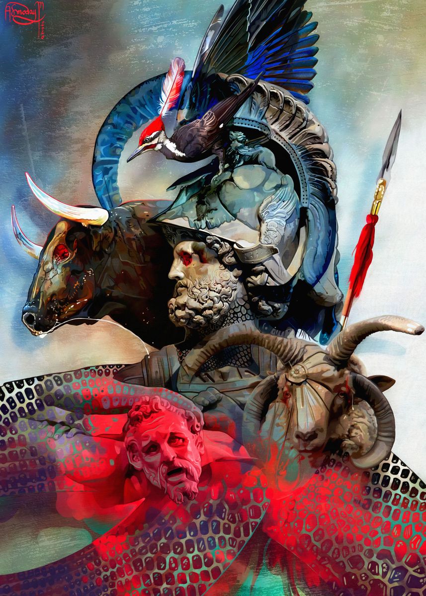 'Asmodeus' Poster by Dream Frames Art Mateusz Twardoch | Displate