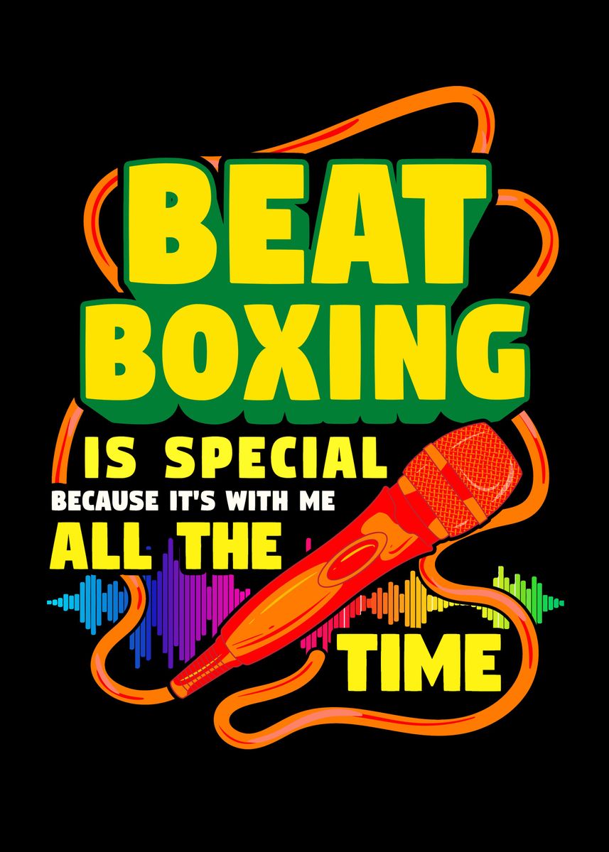 'Beatboxing' Poster, picture, metal print, paint by Andrea Guenther ...