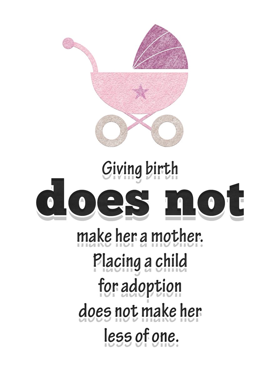 'Giving birth Pink' Poster, picture, metal print, paint by Juliana RW ...