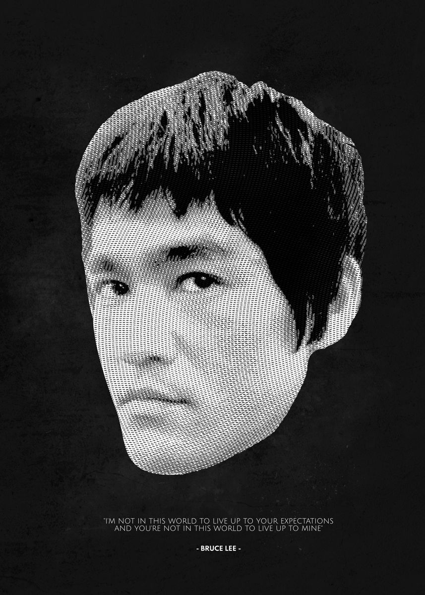 'Lee Jun fan Hong Kong Art' Poster by Bestselling Scribble | Displate