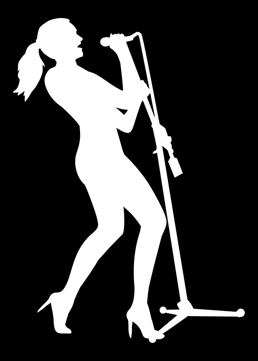 'Singer' Poster, picture, metal print, paint by Designzz | Displate