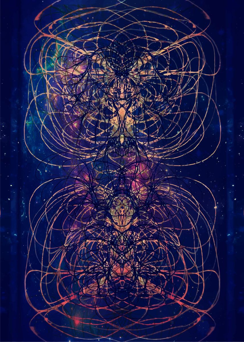 'space moth' Poster by AnaNju | Displate