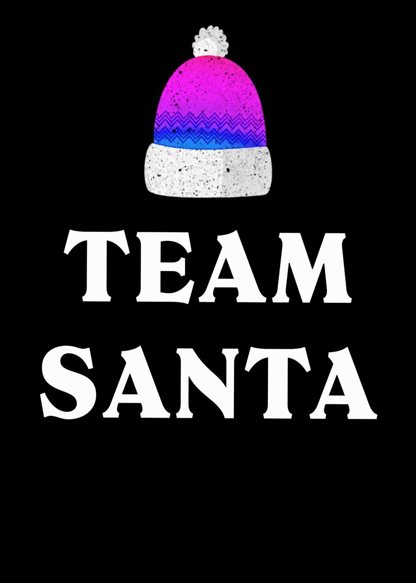 'Team Santa Christmas' Poster by sytacdesign | Displate