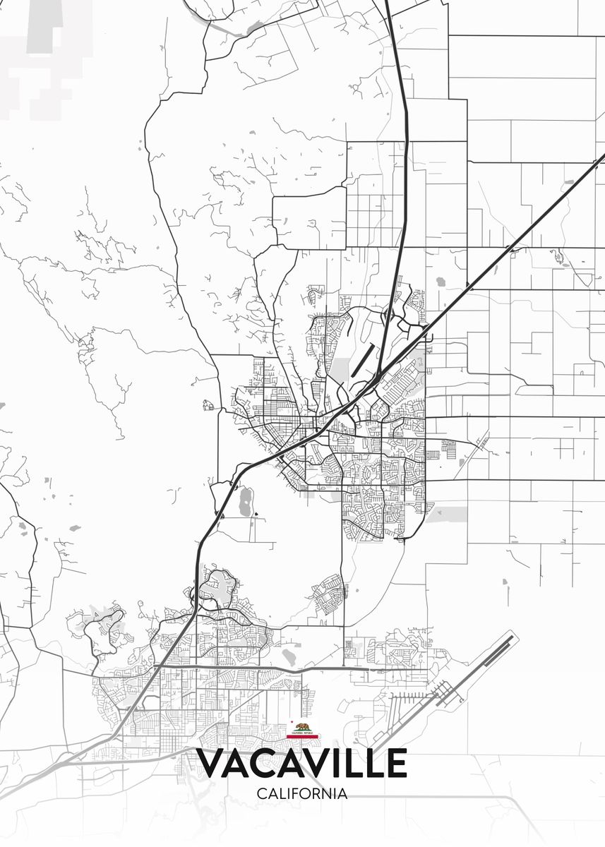 'Vacaville CA' Poster by IMR Designs | Displate