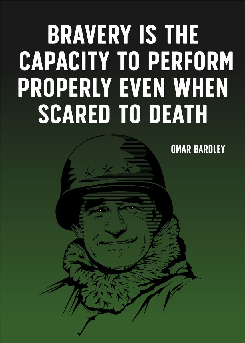 'Omar Bradley quote' Poster by setiyadi setiyadi | Displate