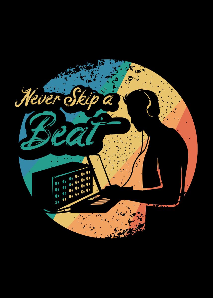 'Beat Maker and Music Produ' Poster, picture, metal print, paint by ...