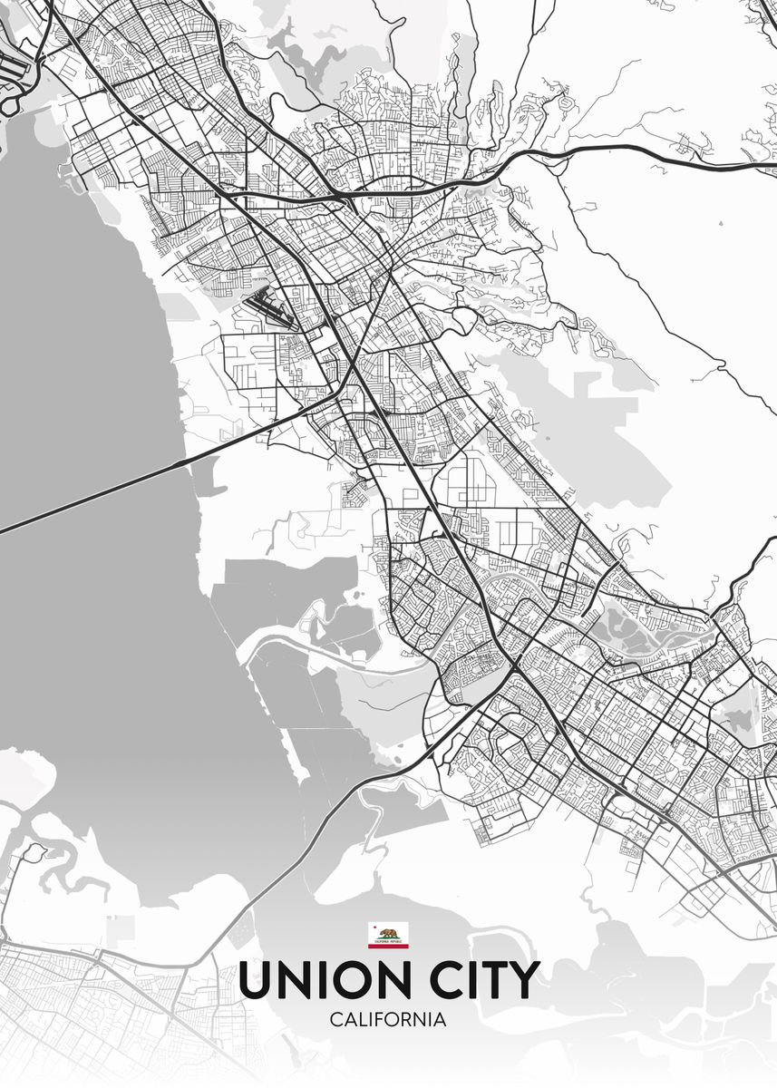 'Union City CA' Poster by IMR Designs | Displate