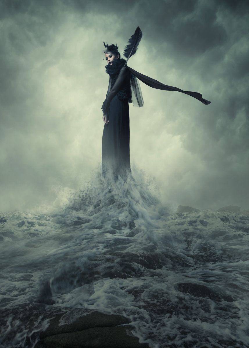 'Lost in the sea' Poster, picture, metal print, paint by World Class ...