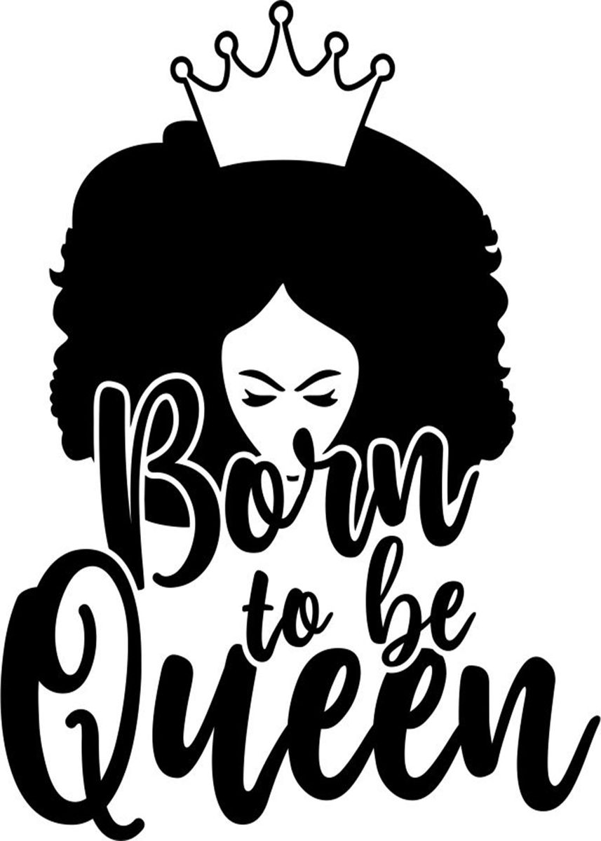 'Born to be Queen' Poster, picture, metal print, paint by yvon | Displate