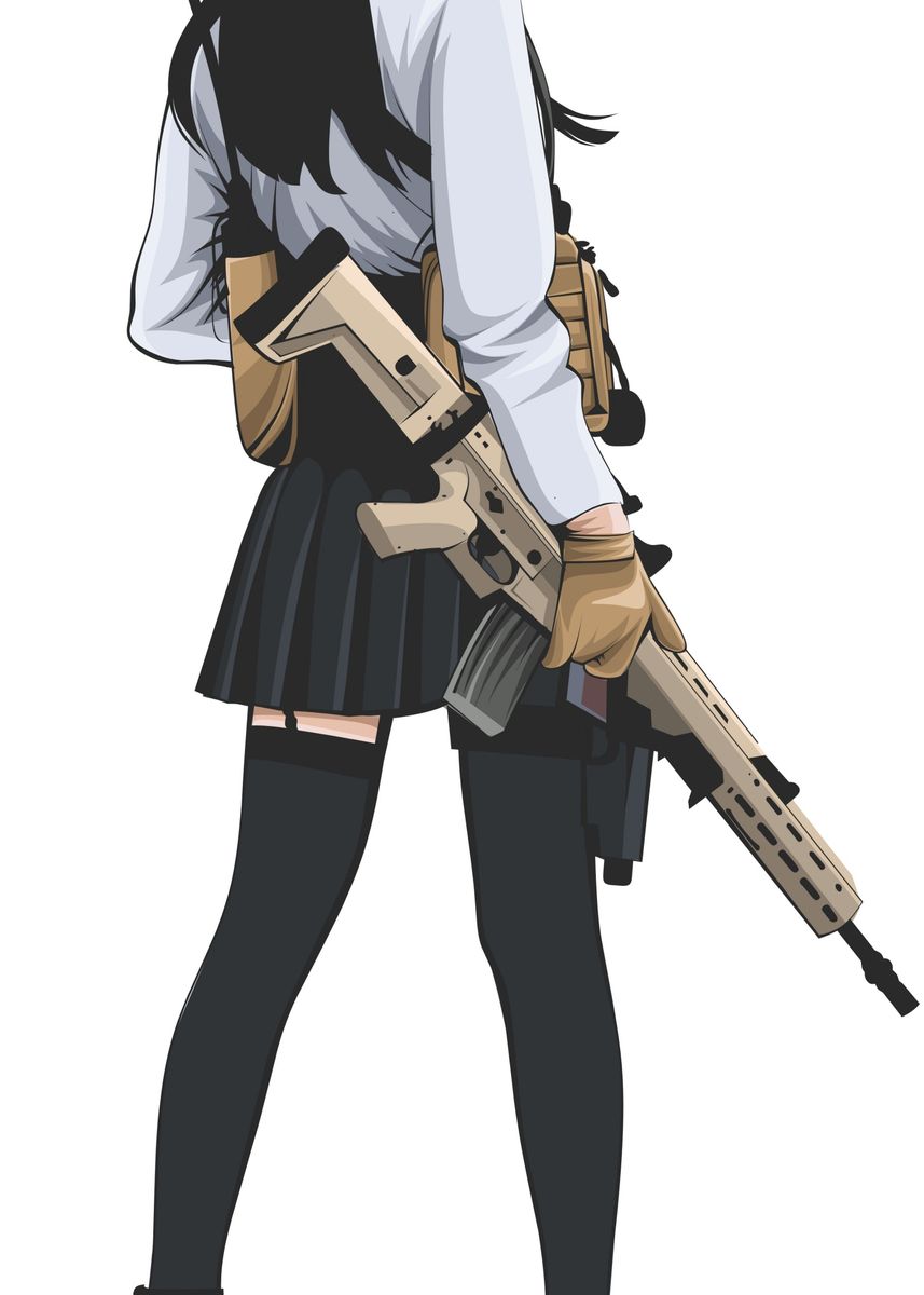 'Girls in battleground' Poster, picture, metal print, paint by Bayu Aji ...