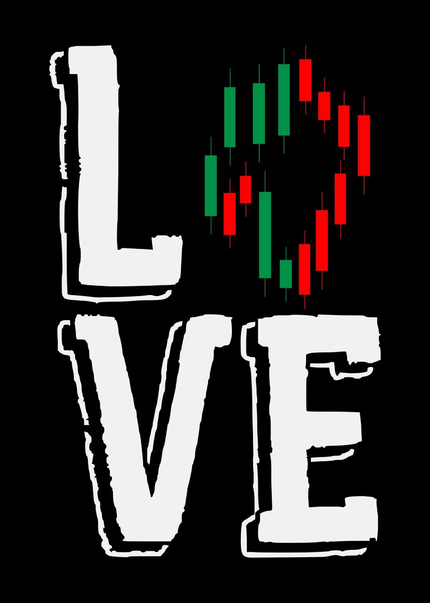 'Stock Market Love Trading' Poster, picture, metal print, paint by ...
