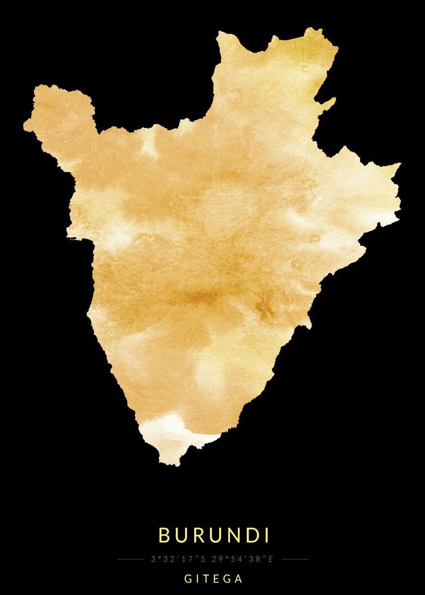 'Burundi Gold' Poster by Jerhus | Displate
