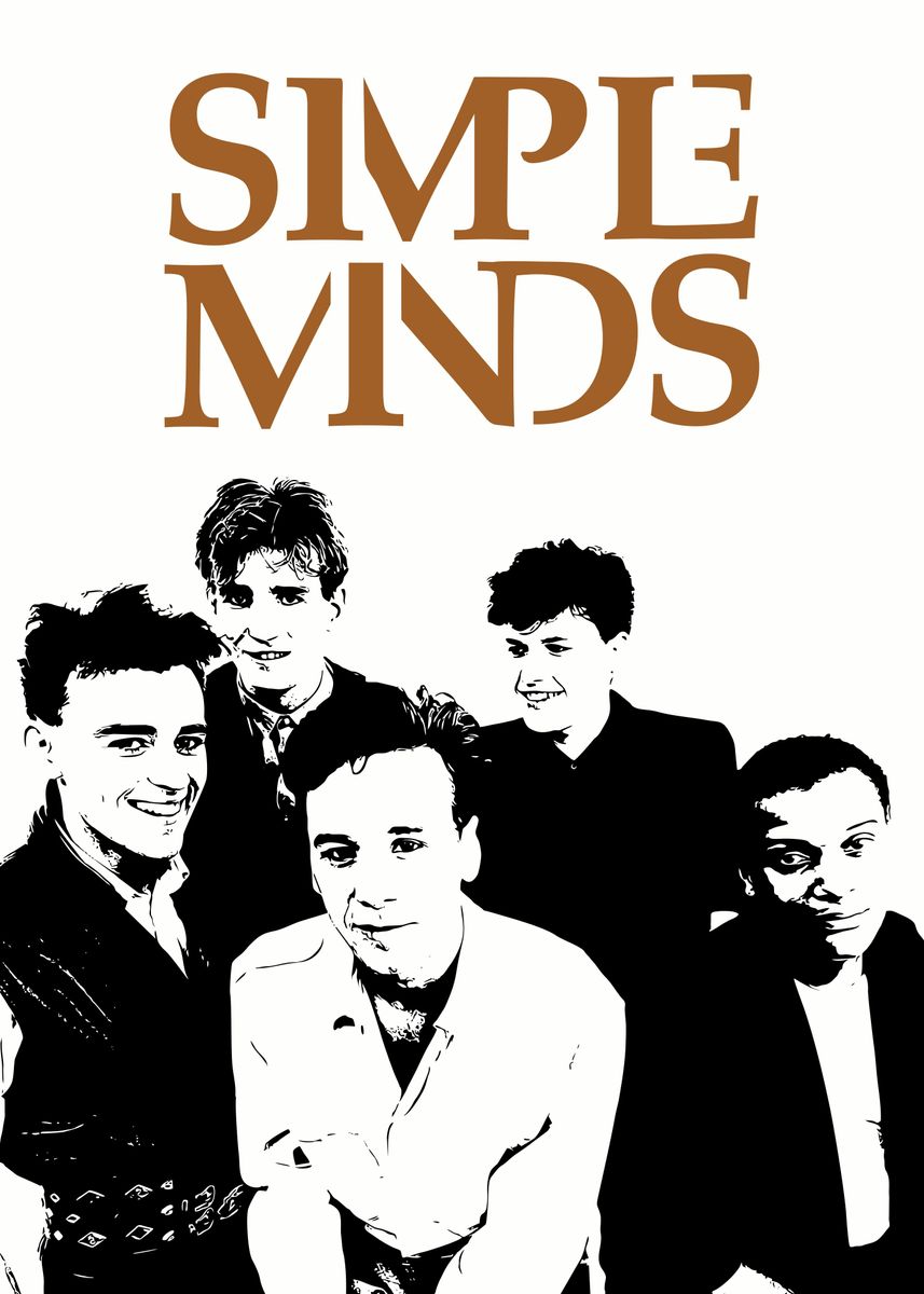 'Simple Minds' Poster, picture, metal print, paint by supergaff | Displate