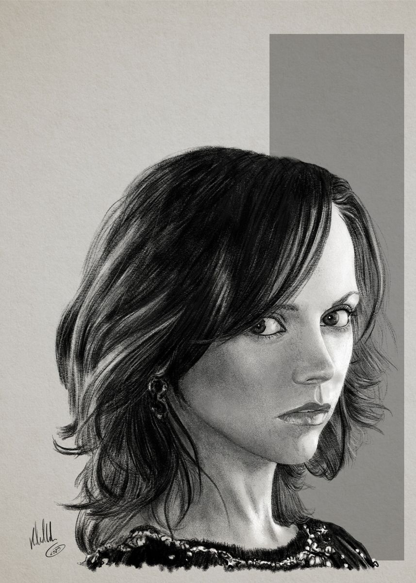 'Christina Ricci' Poster, picture, metal print, paint by Michele ...