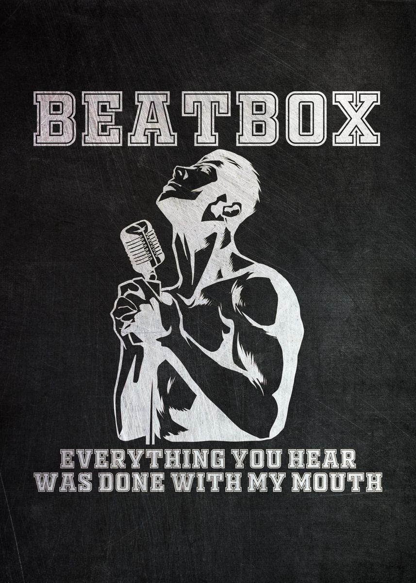 'Beatboxing' Poster, picture, metal print, paint by PosterWorld | Displate