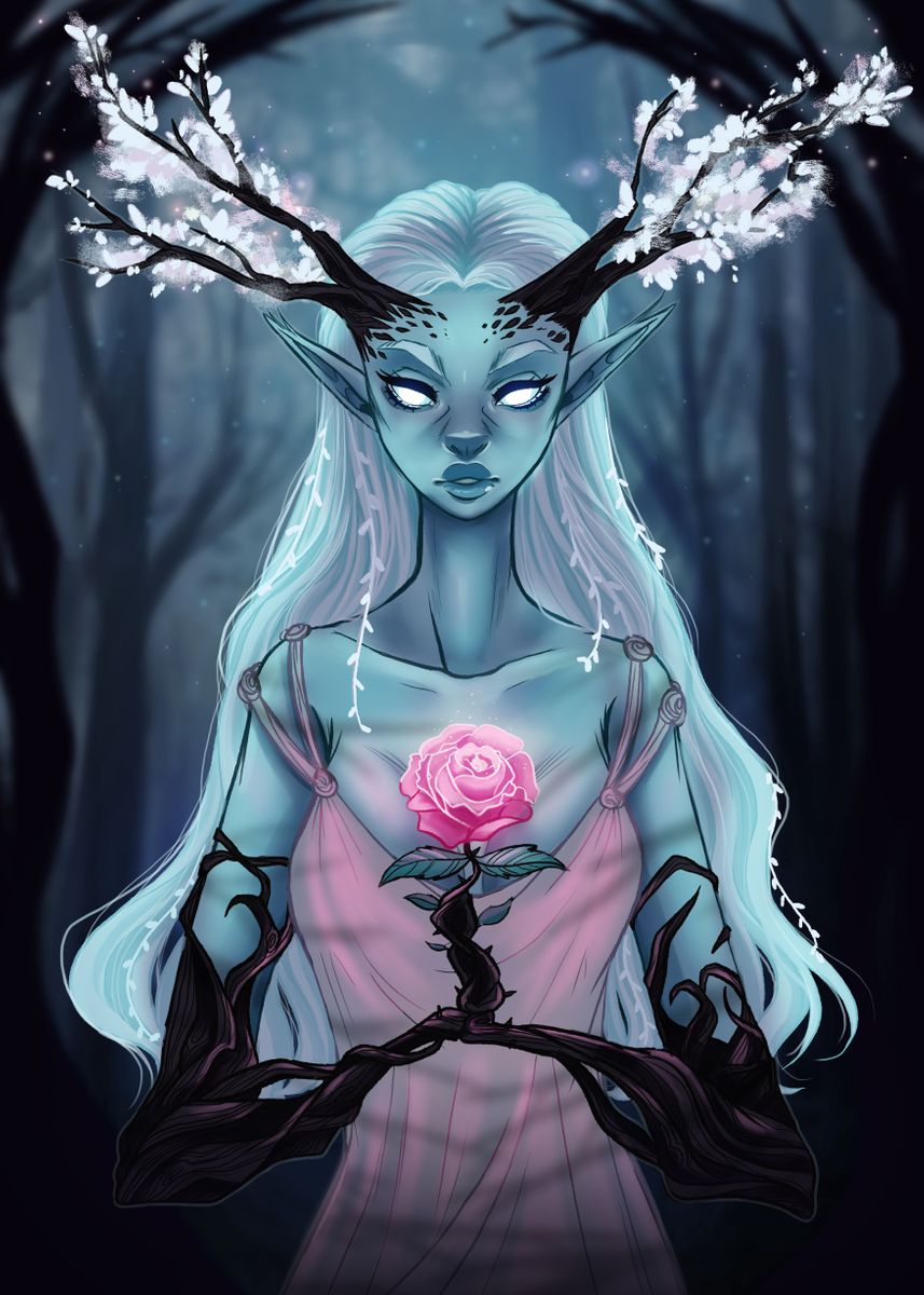 'Spirit of the Withered' Poster, picture, metal print, paint by ...