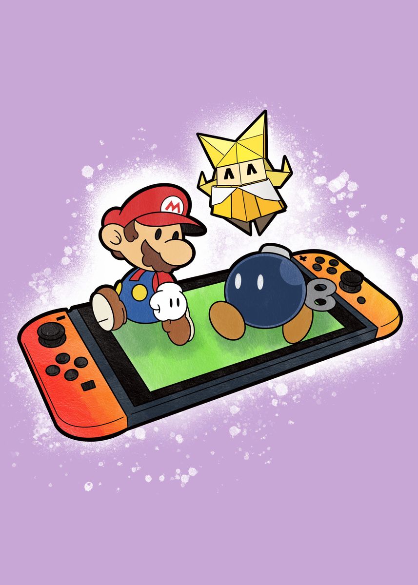 'Origami King' Poster, picture, metal print, paint by Svenja Klein ...