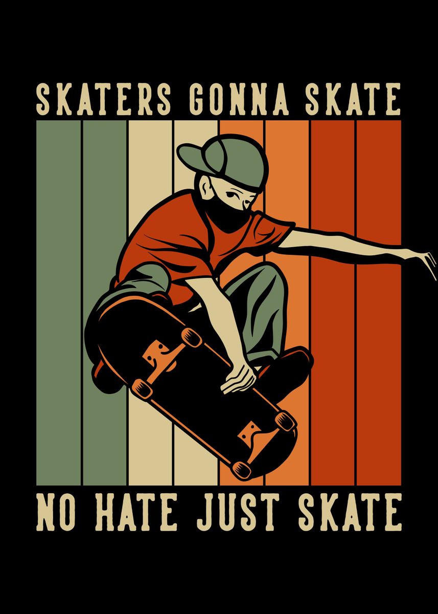 'Skateboard' Poster by Neon Poster | Displate