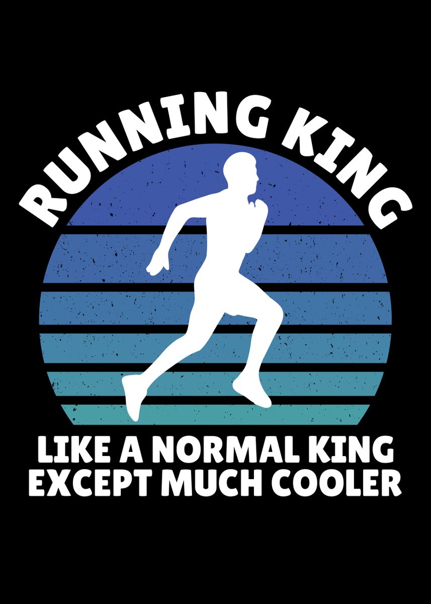 'running king' Poster by Andreas Schellenberg | Displate