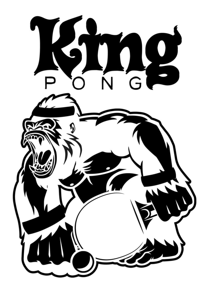 'King Pong gift' Poster, picture, metal print, paint by Stefanie ...