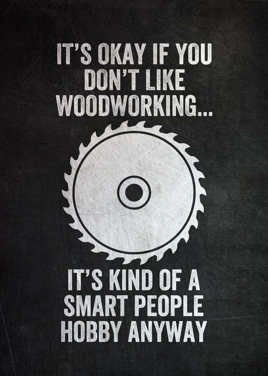 'Woodworking' Poster, picture, metal print, paint by PosterWorld | Displate