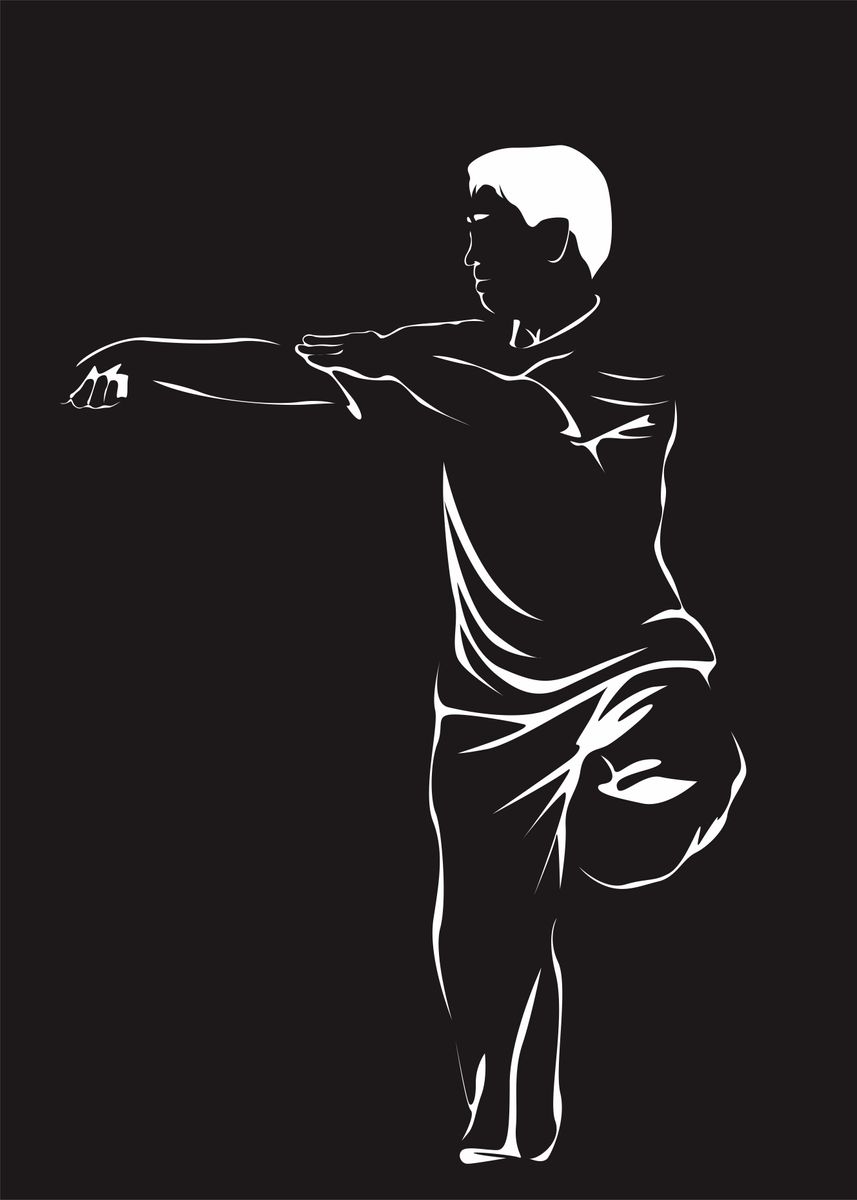 'wushu' Poster, picture, metal print, paint by Ratna Mutia Dewi | Displate