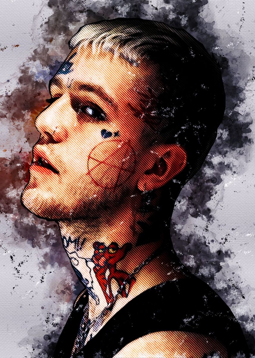 'Musician Hip Hop Lil Peep' Poster, picture, metal print, paint by LPL ...