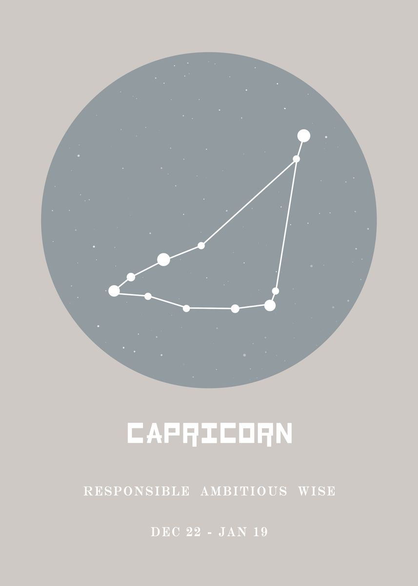 'capricorn' Poster by warmday | Displate