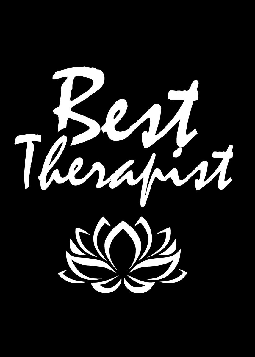 'Best Therapist' Poster by dr3designs | Displate