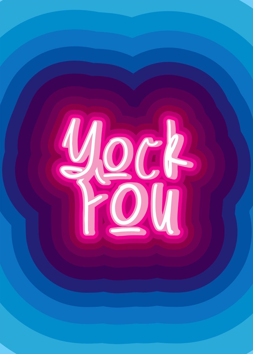 'yuck fou' Poster, picture, metal print, paint by RETRO VINTAGE | Displate