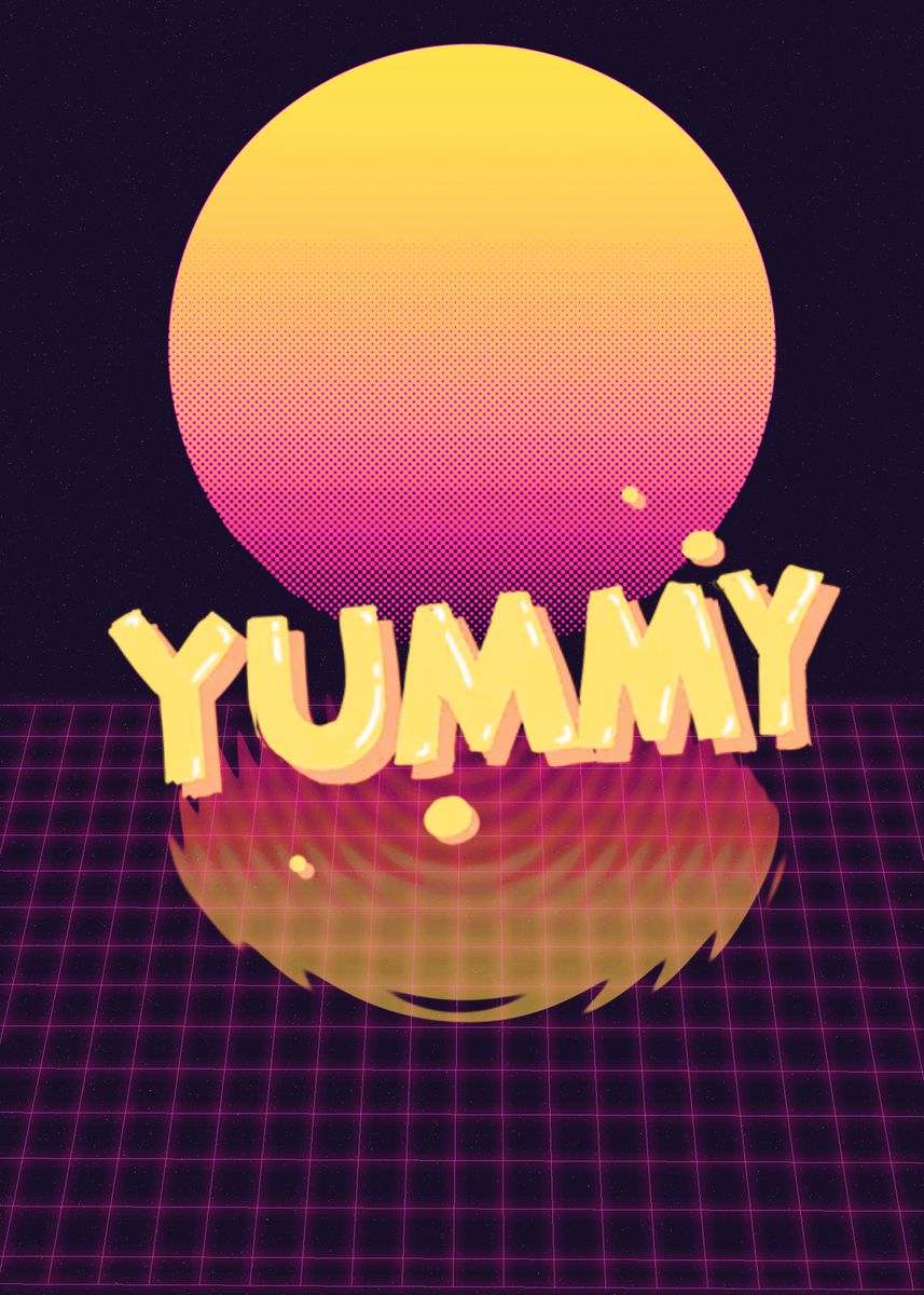 'retro yummy' Poster by kristian wijanarko | Displate