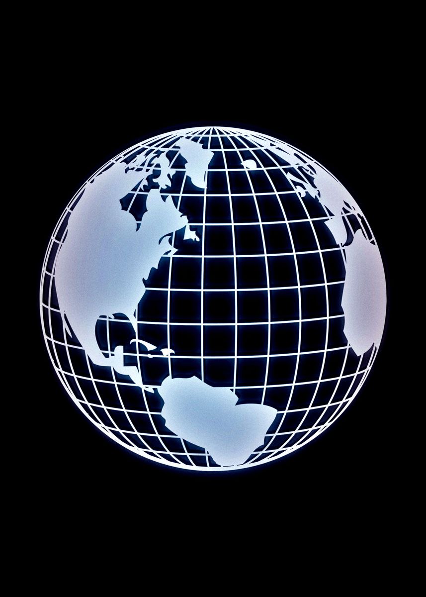 'earth neon' Poster by shiner artist | Displate