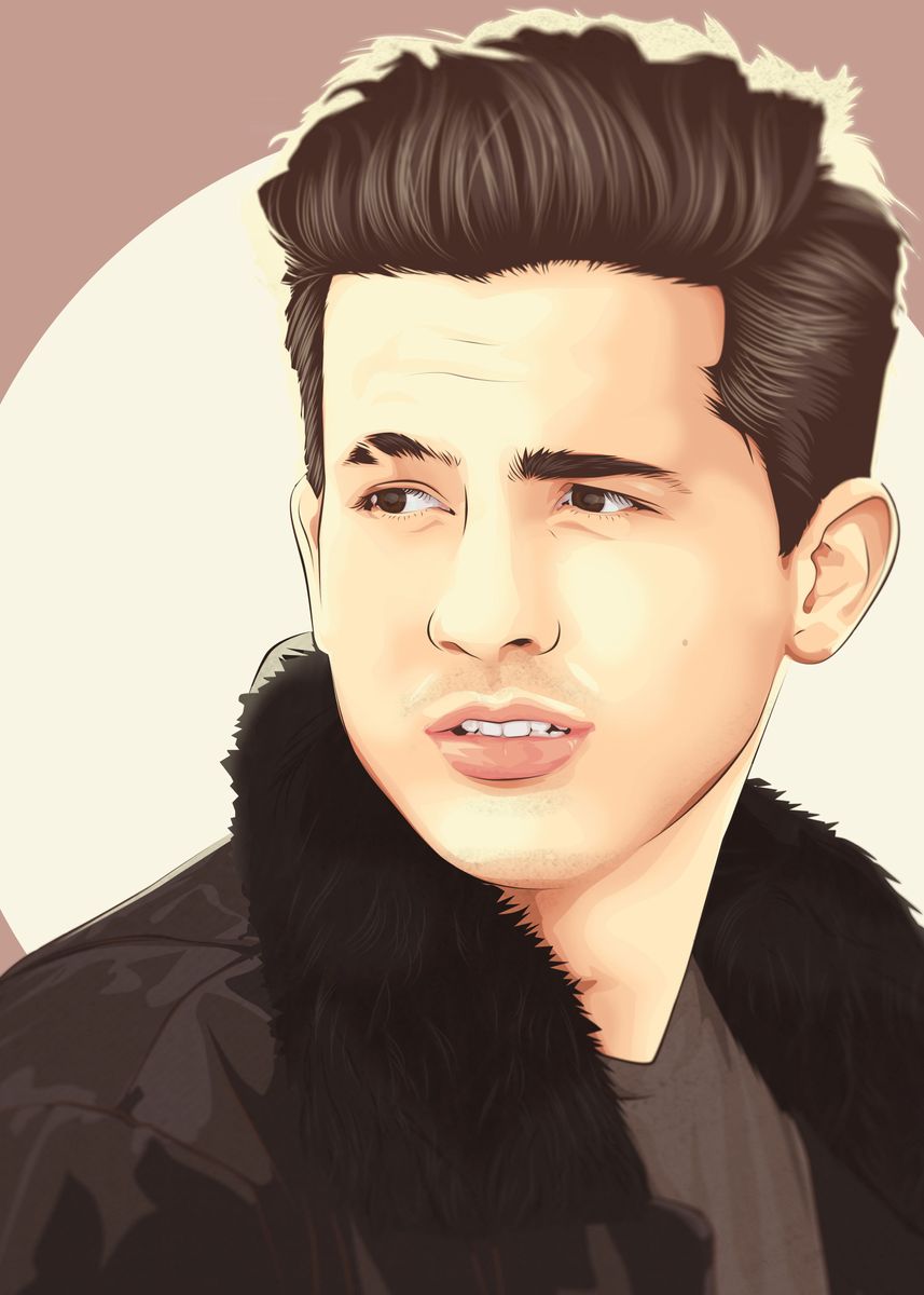 'Charlie Puth' Poster by ANELO REMEGIO | Displate