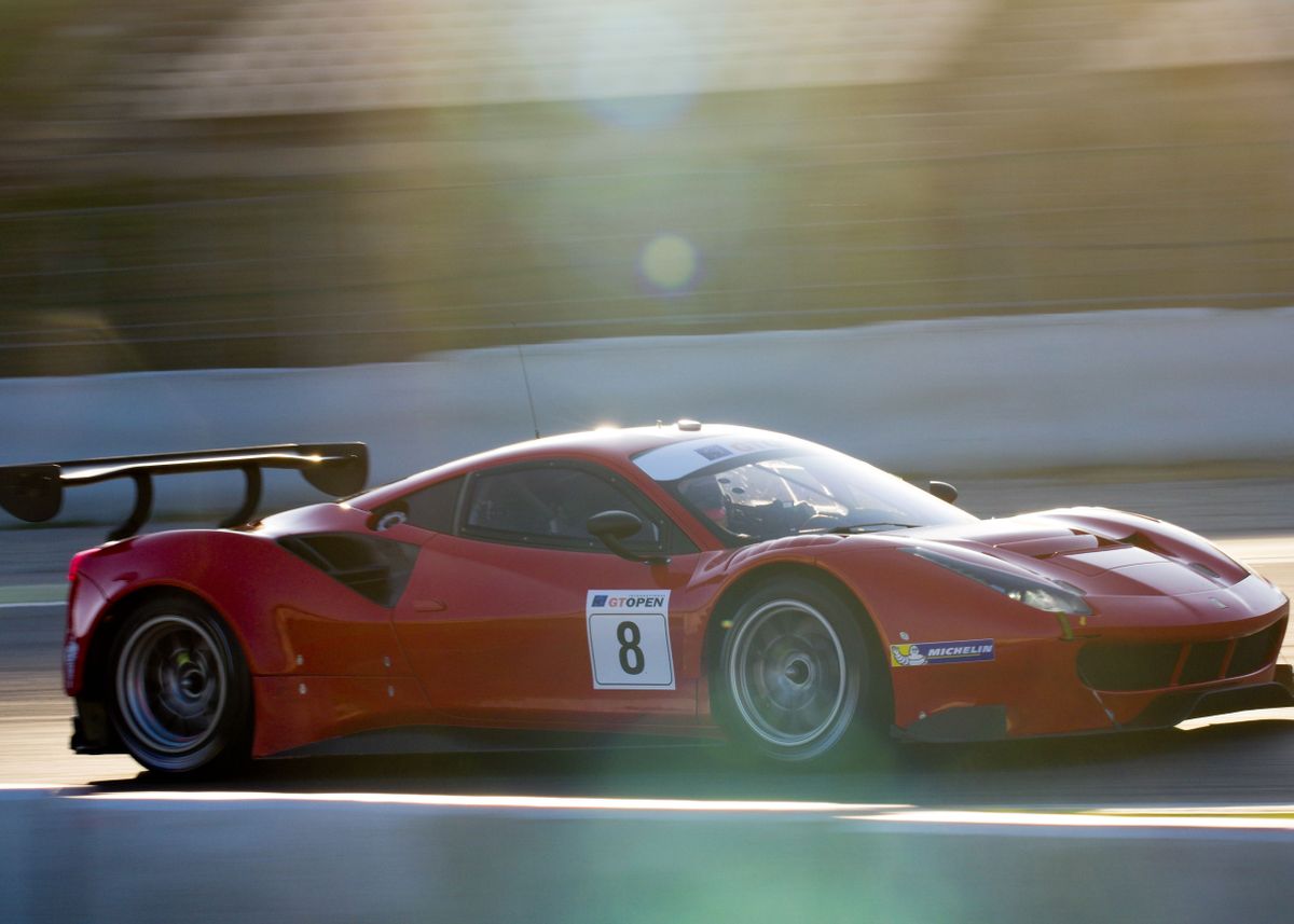 'Ferrari Sunset' Poster by F1Photography | Displate