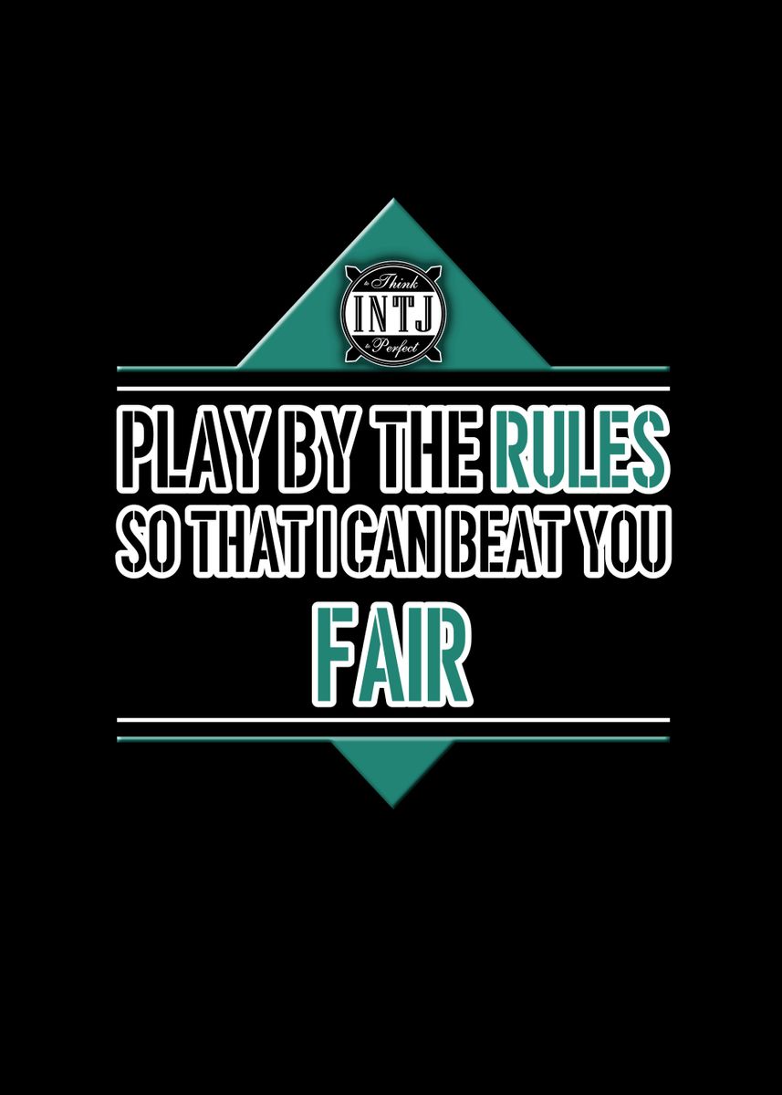 'INTJ MBTI quote' Poster, picture, metal print, paint by CiniArt | Displate