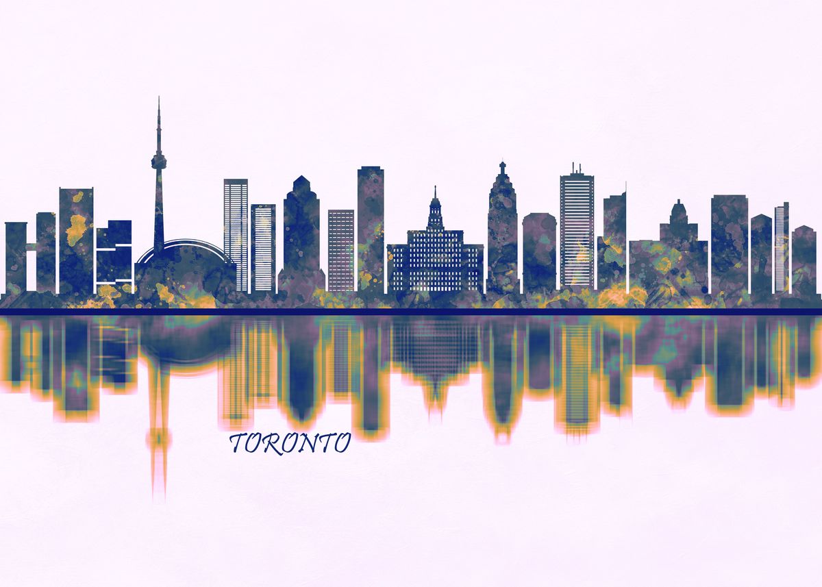 'Toronto Skyline' Poster by Towseef Dar | Displate