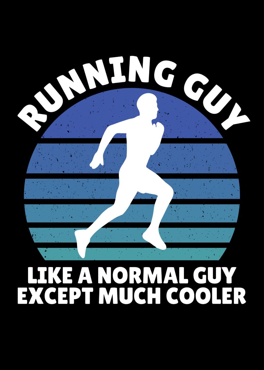 'running guy' Poster, picture, metal print, paint by Andreas ...