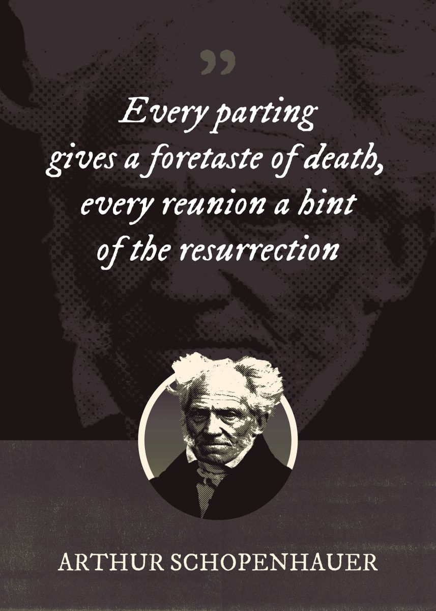 'Every parting gives a ' Poster, picture, metal print, paint by ...